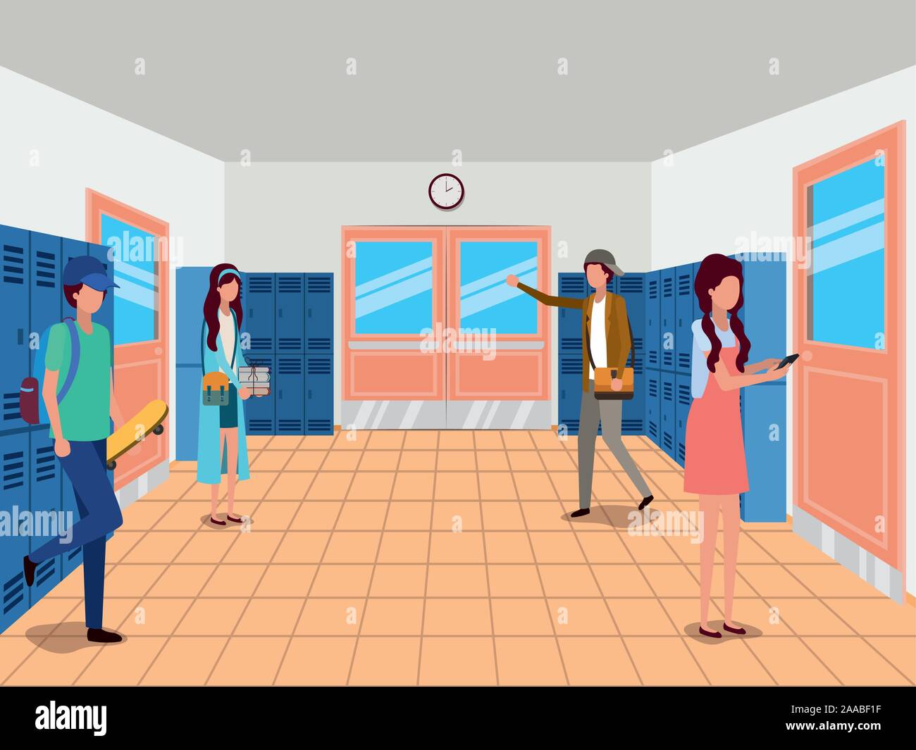 School students kids vector design Stock Vector Image & Art - Alamy