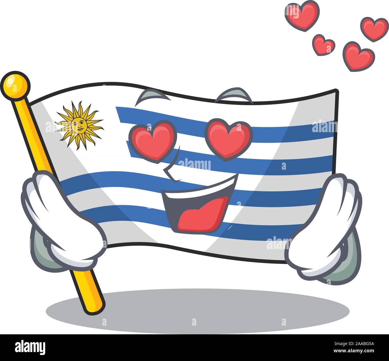 Flag moving in the wind Stock Vector Images - Alamy