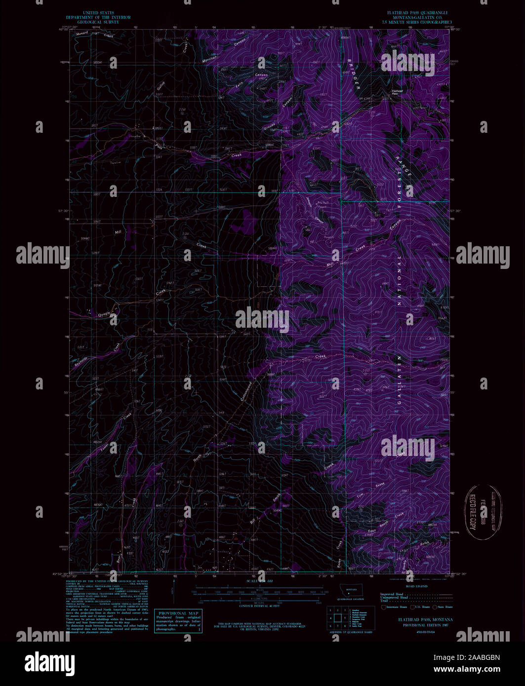 Flathead montana map hi-res stock photography and images - Alamy