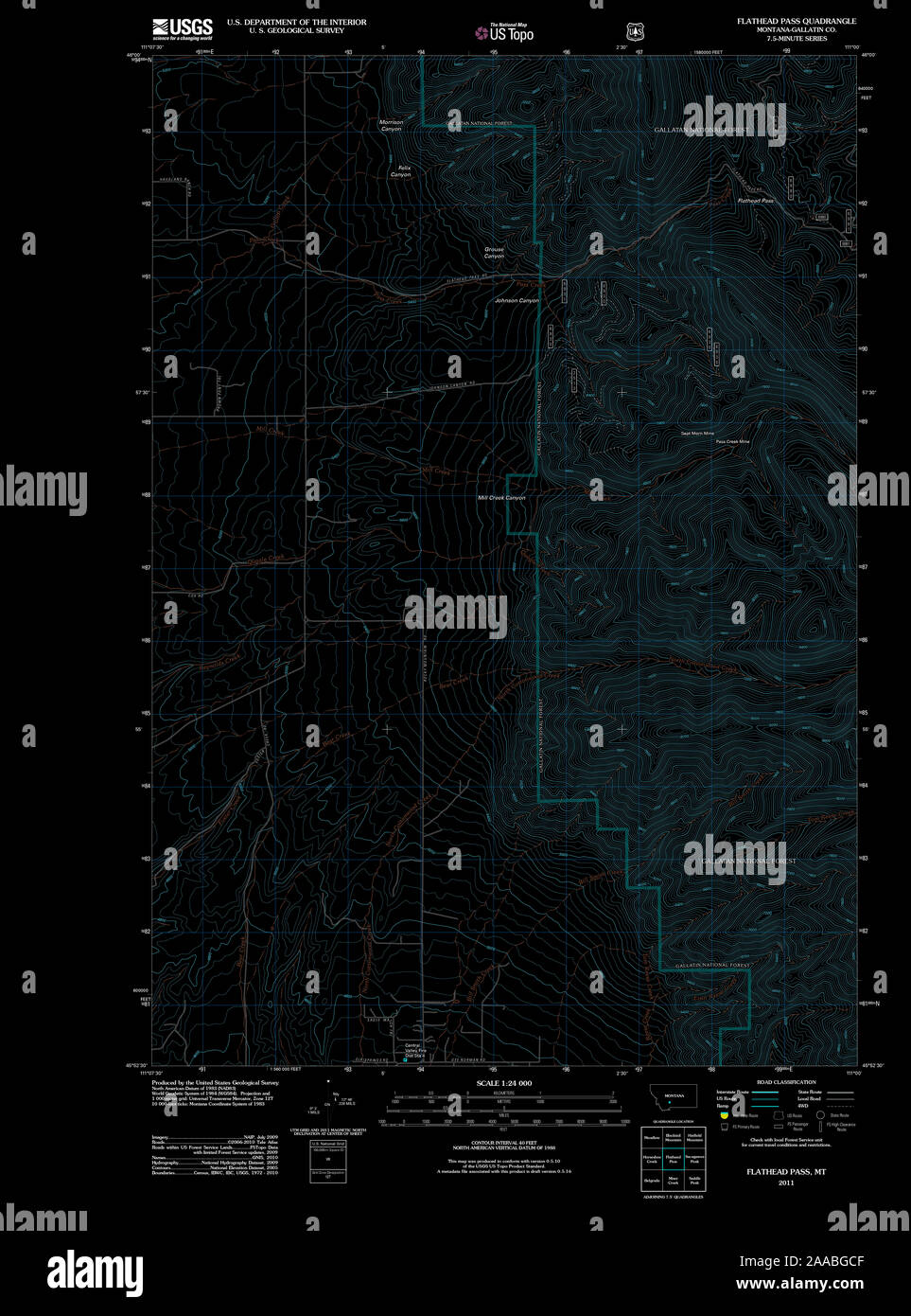 Flathead montana map hi-res stock photography and images - Alamy