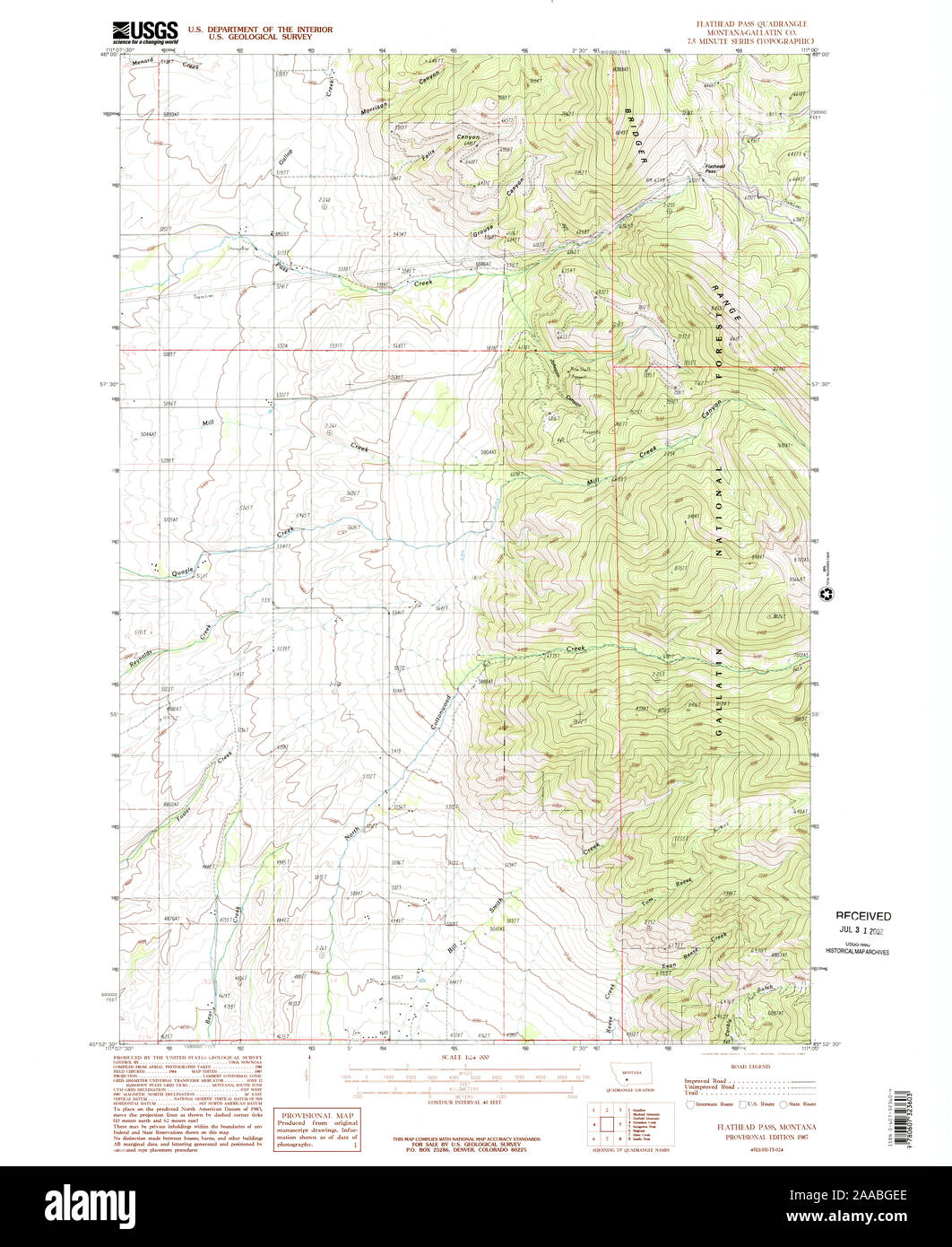 Flathead map hi-res stock photography and images - Alamy