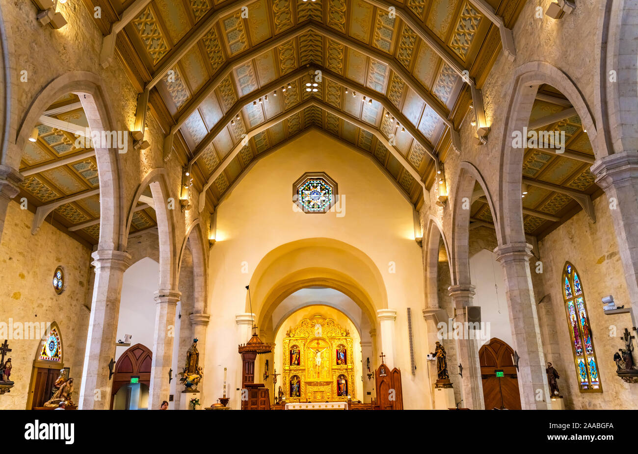 Basilica Altar Stained Glass San Fernando Cathedral San Antonio Texas ...
