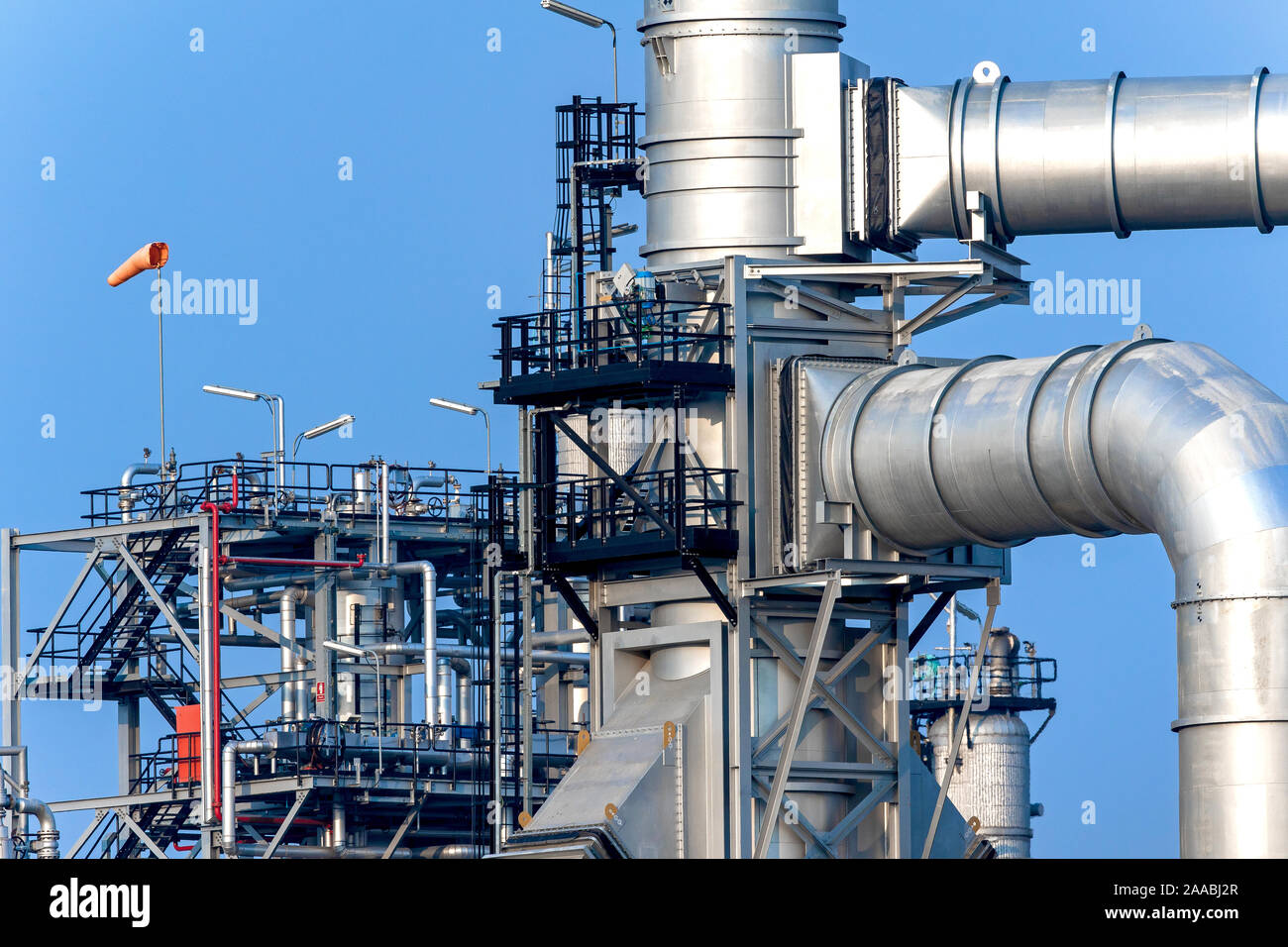 Oil and gas industrial refinery zone,Detail of equipment oil pipeline ...
