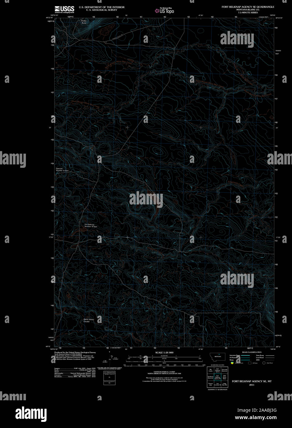 Map of fort belknap agency hi-res stock photography and images - Alamy