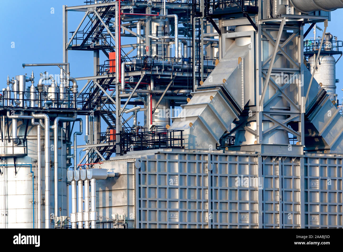 Oil and gas industrial refinery zone,Detail of equipment oil pipeline ...