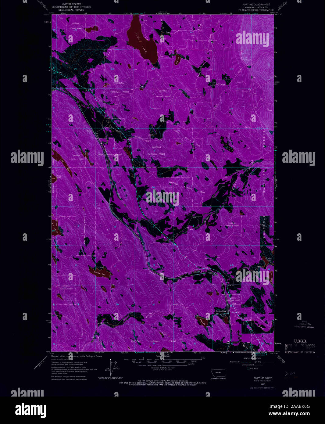 Map of fortine hi-res stock photography and images - Alamy