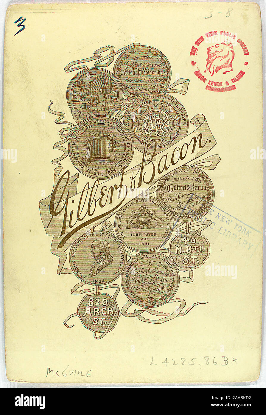 Deacon McGuire, Philadelphia Quakers; Deacon McGuire, Philadelphia ...