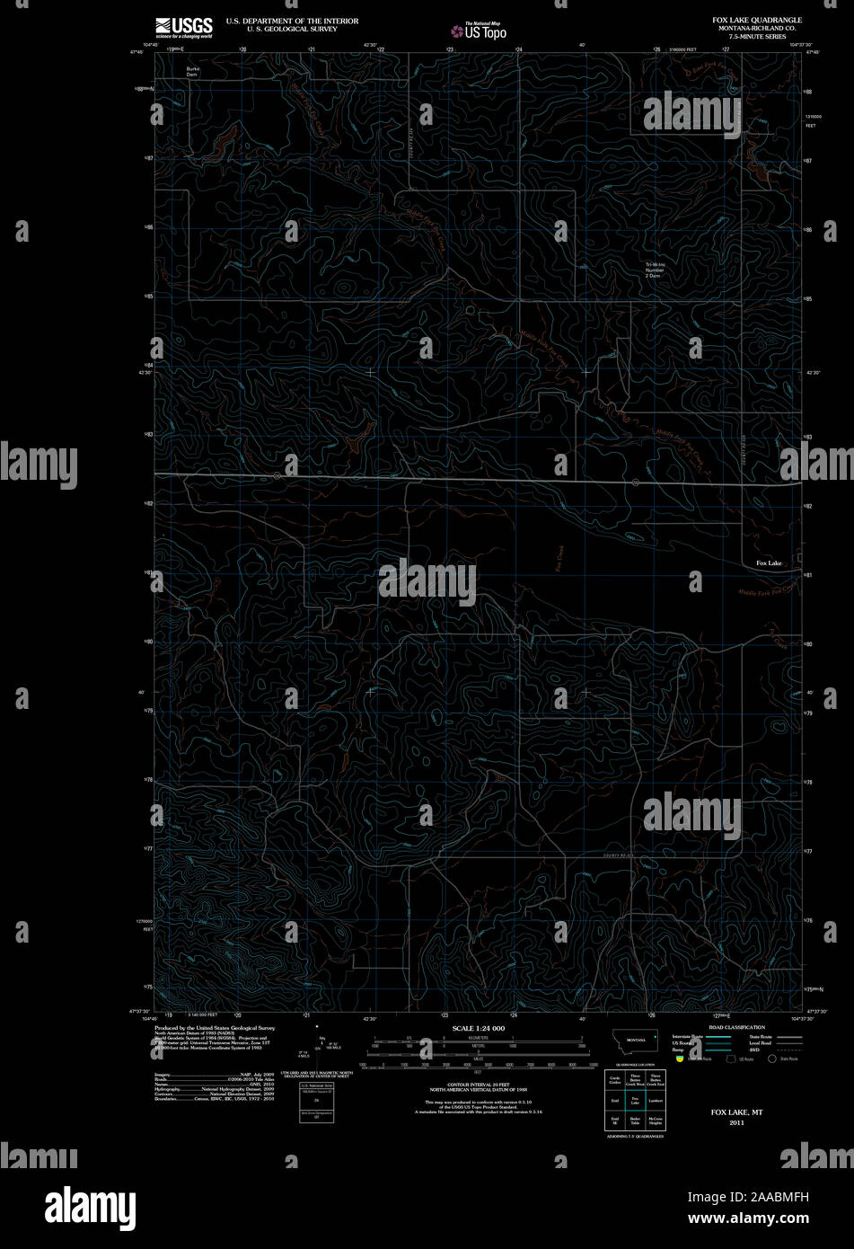 Map of fox lake hi-res stock photography and images - Alamy