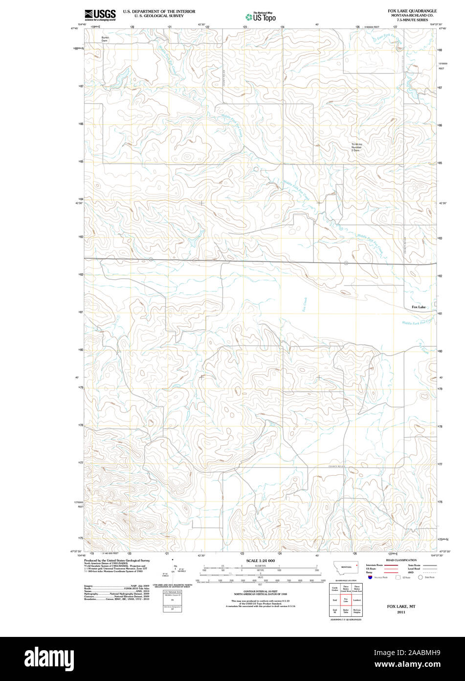 Fox lake map hi-res stock photography and images - Alamy