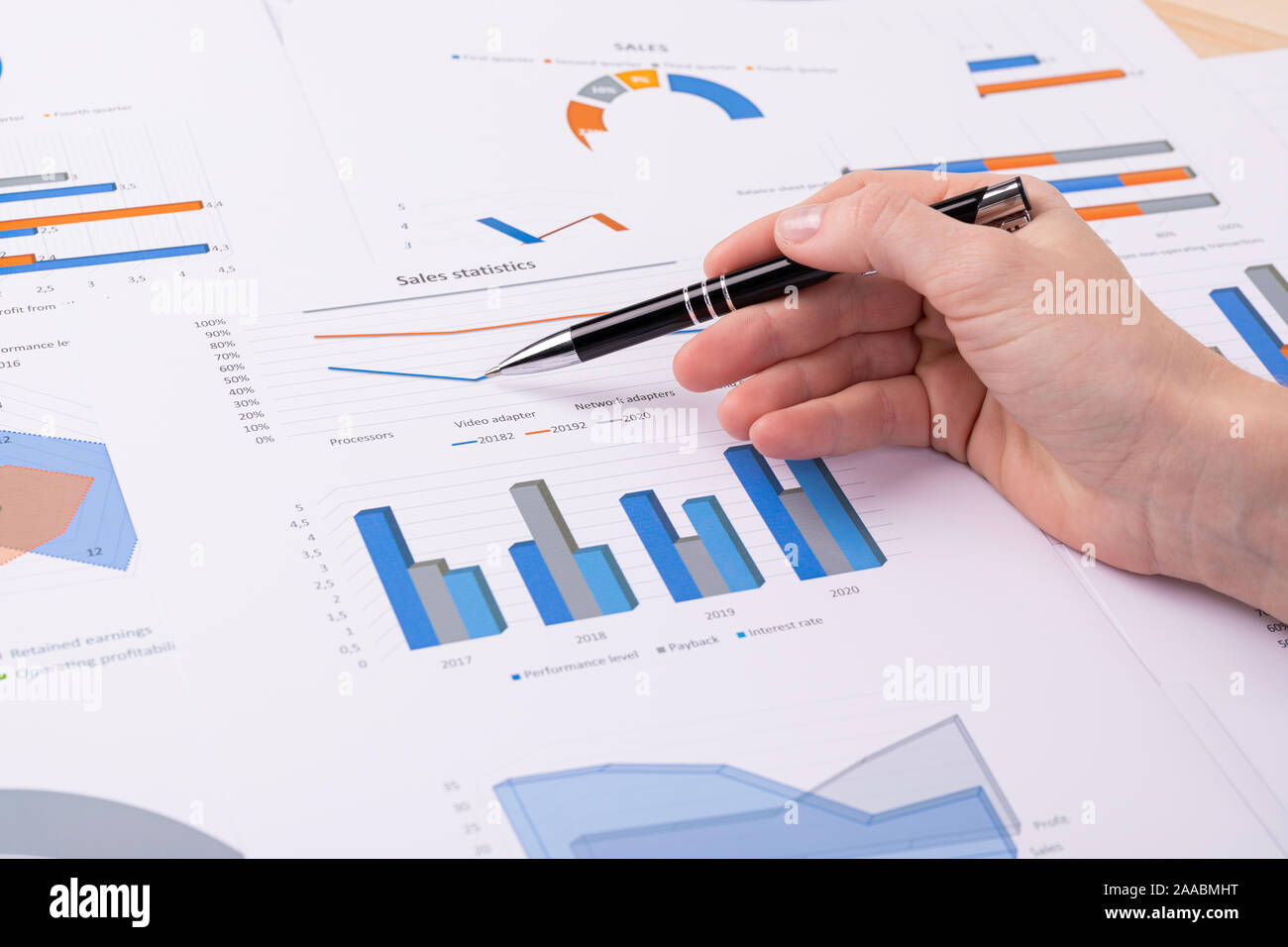documents on the table, office workplace Stock Photo - Alamy