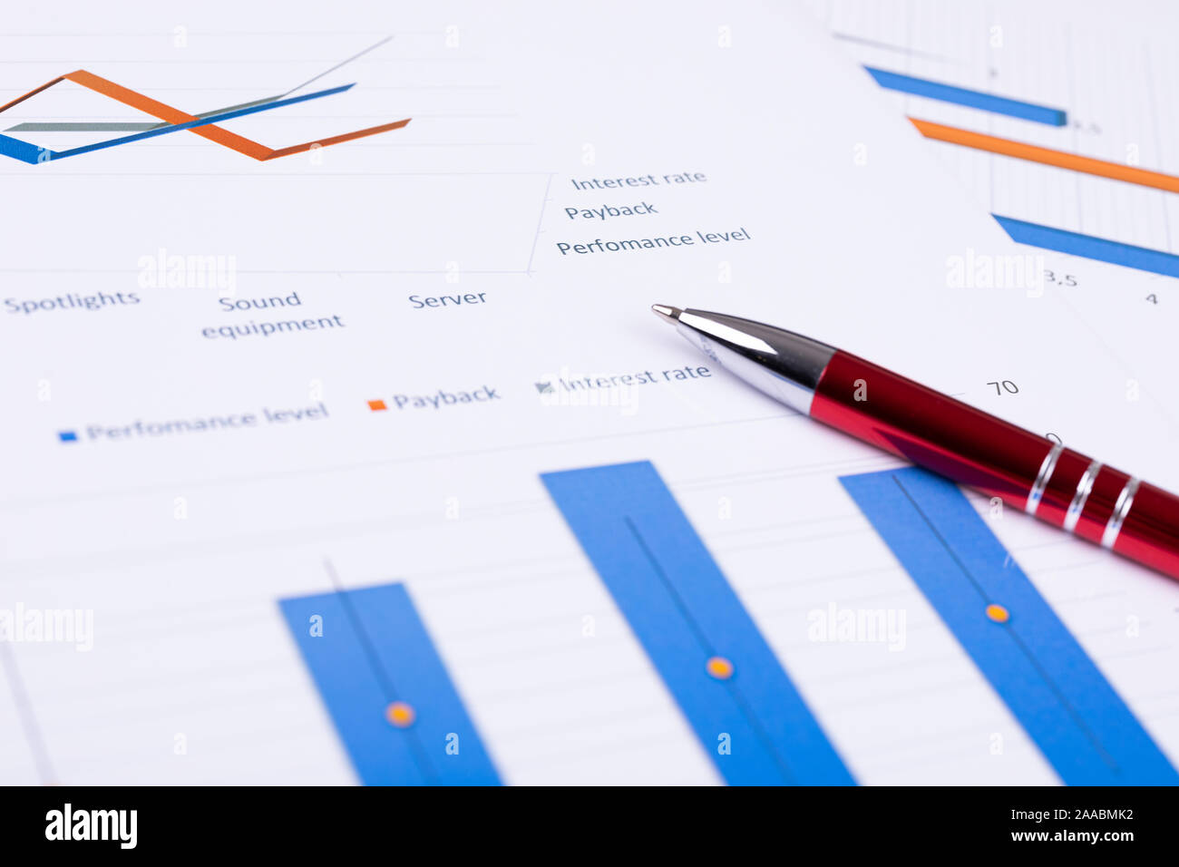 documents on the table, office workplace Stock Photo - Alamy