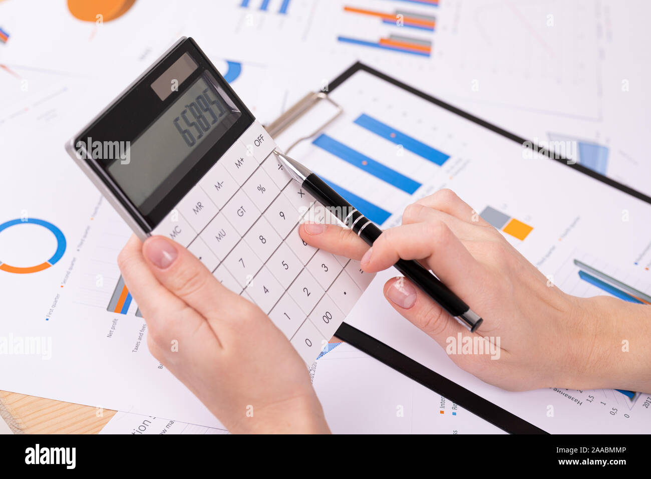 documents on the table, office workplace Stock Photo - Alamy