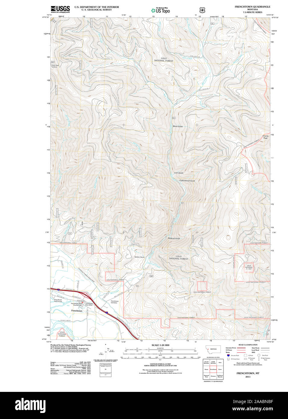 Frenchtown montana map Cut Out Stock Images & Pictures - Alamy