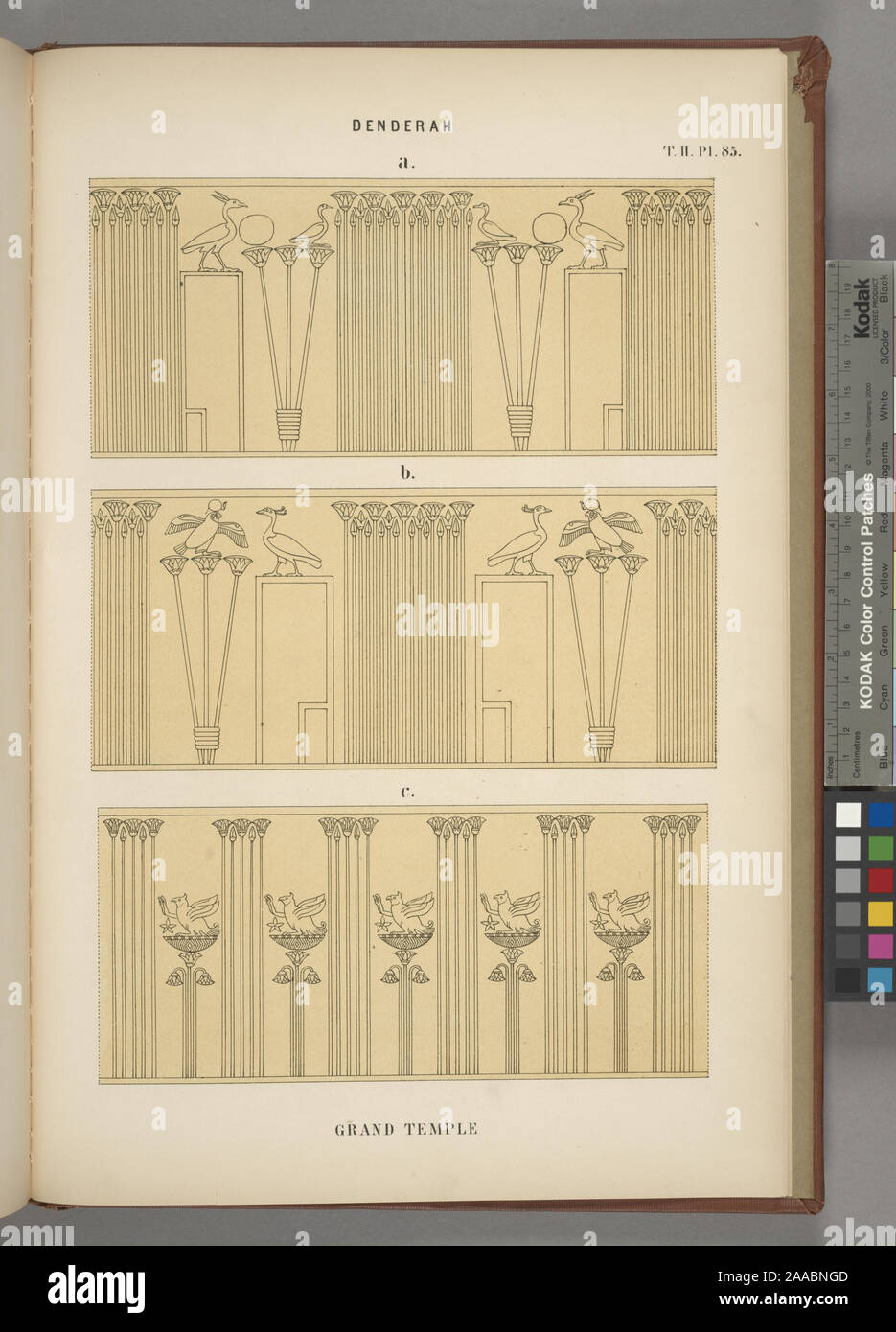 Denderah. Grand temple.; Denderah. Grand temple Stock Photo - Alamy