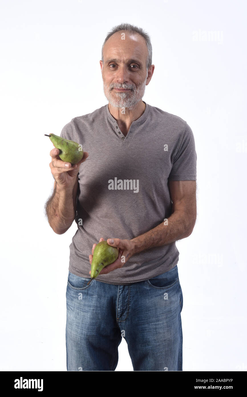 Pear face isolated on white hi-res stock photography and images - Alamy
