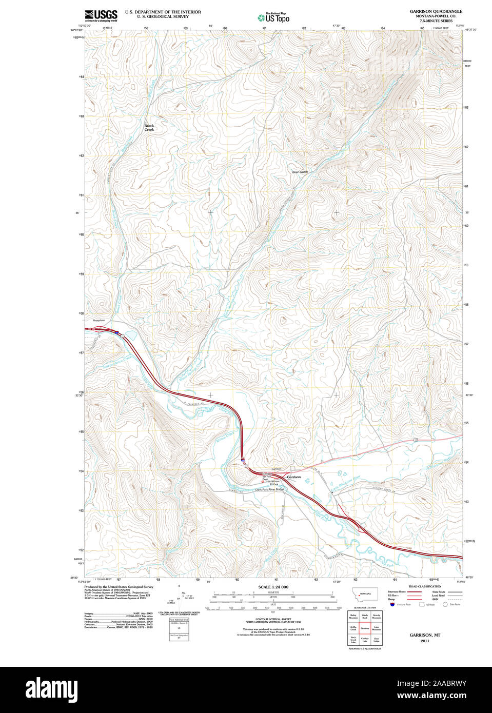 Map of garrison Cut Out Stock Images & Pictures - Alamy