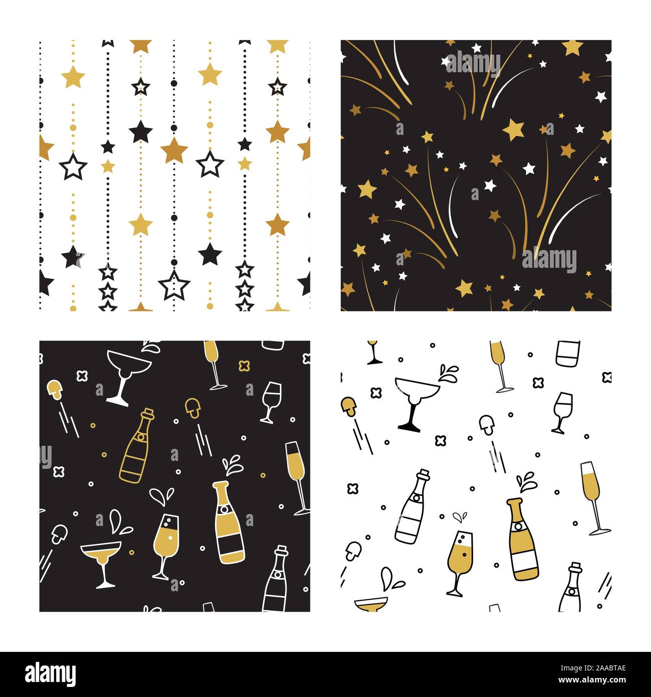 Collection of seamless pattern designs for celebrations , birthday and ...