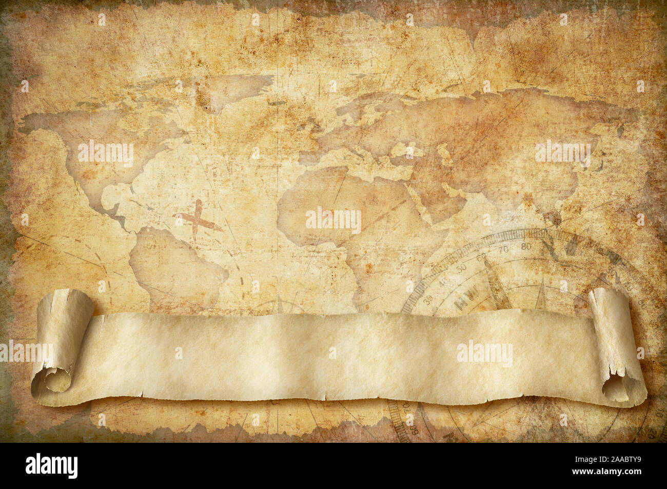 Scroll Illustration Map High Resolution Stock Photography and Images ...