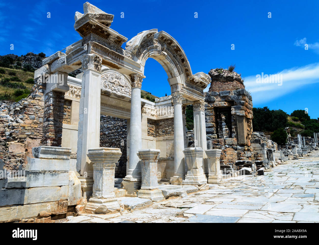 The Temple of Hadrian of Ephesus Ancient City Stock Photo - Alamy