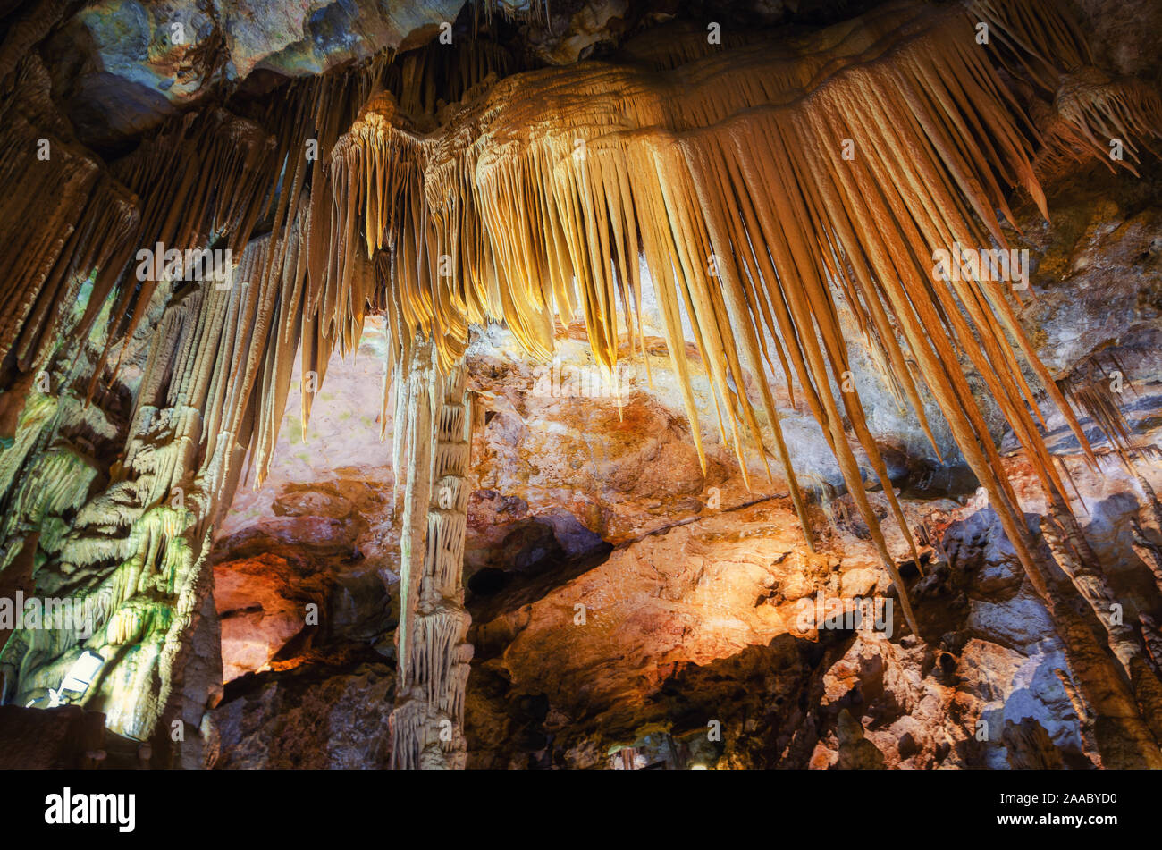Interior view of Karaca cave located in Cebeli Village,Torul Town ...