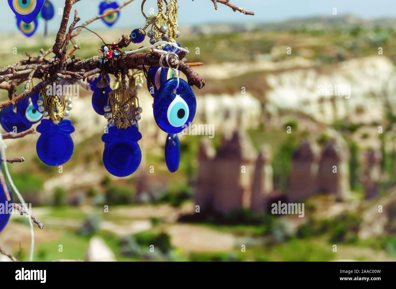 Amulet against the evil eye in Cappadocia, Turkey Stock Photo - Alamy