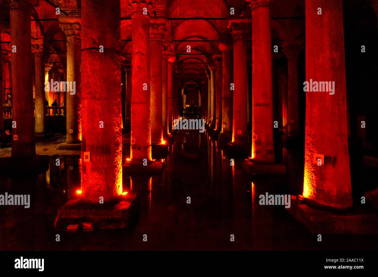 The Basilica Cistern - underground water storage tank was build by ...