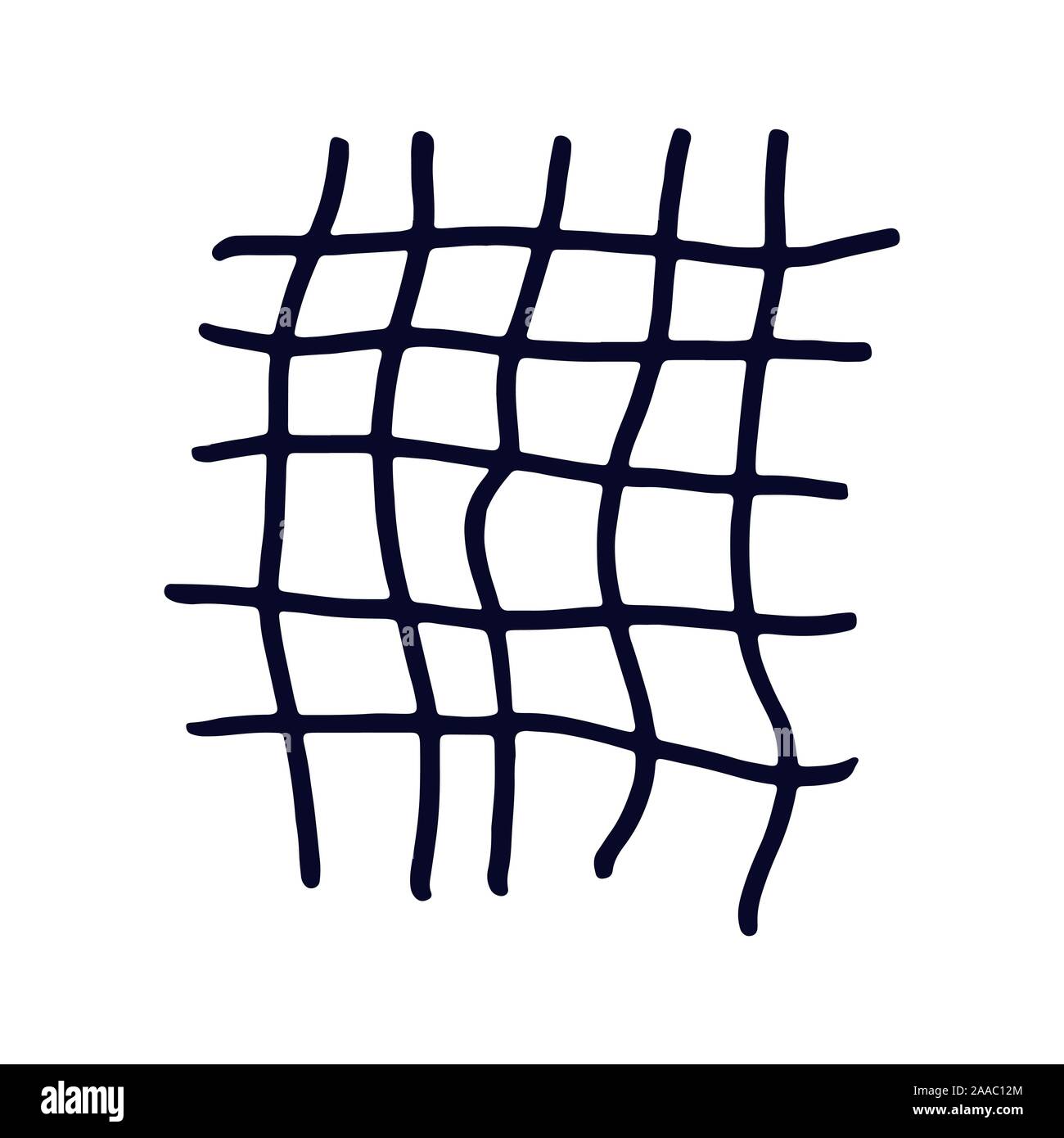 Hand drawn grid. Vector illustration. Stroke ink and marker Stock ...
