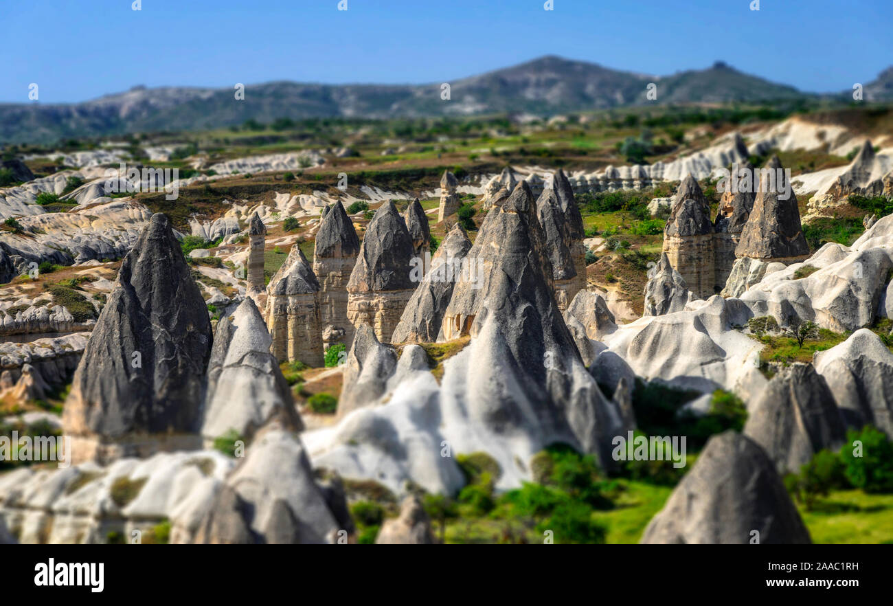 Rocks looking like mushrooms in Cappadocia, Turkey Stock Photo - Alamy