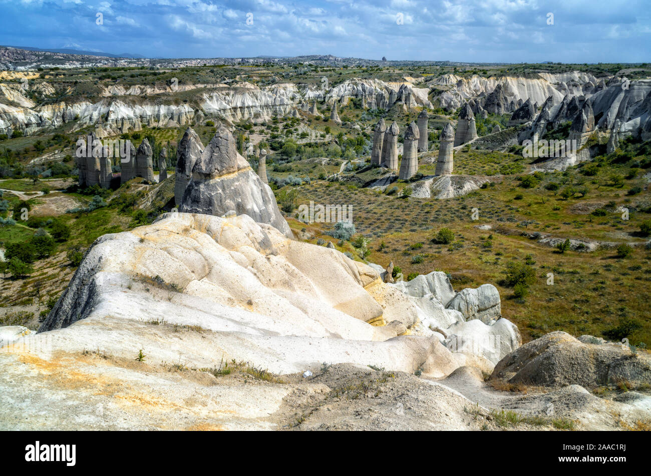 Rocks looking like mushrooms in Cappadocia, Turkey Stock Photo - Alamy