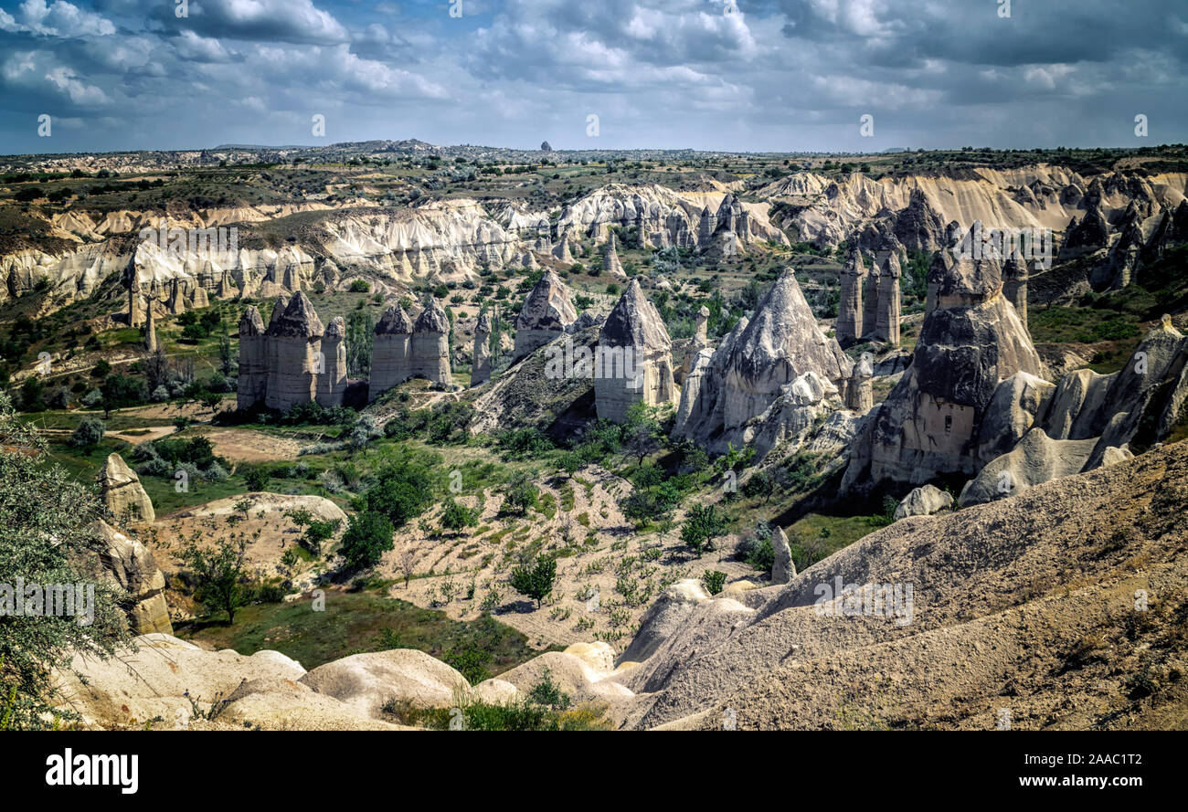 Rocks looking like mushrooms in Cappadocia, Turkey Stock Photo - Alamy