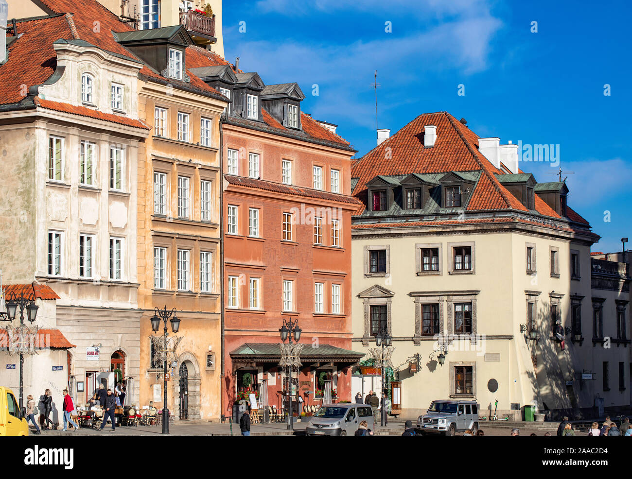 Warszawa / Poland - Castle Square. Old town - Warsaw landmarks, rebuild ...