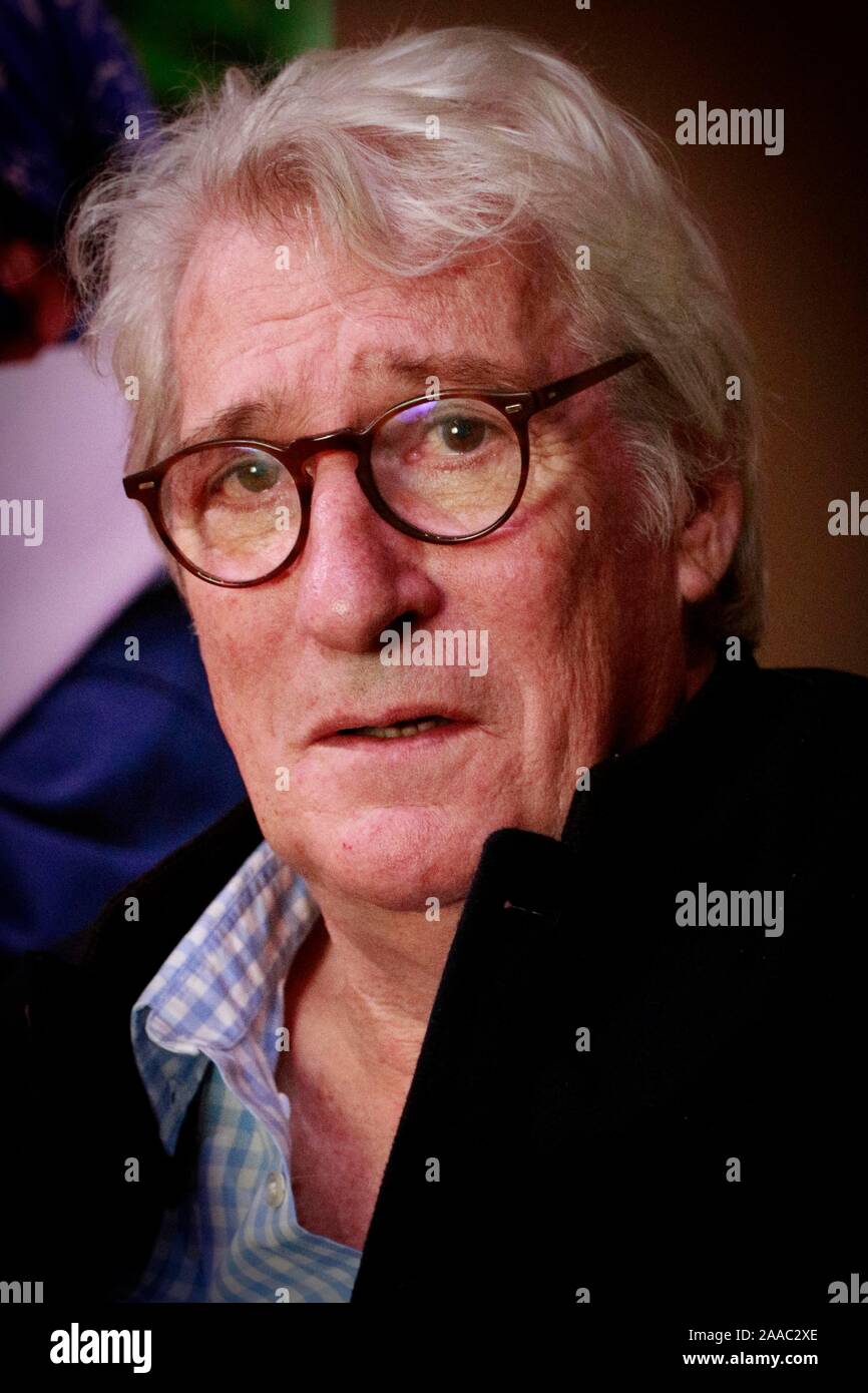 Jeremy Paxman, the TV journalist and writer, speaking at a fundraiser ...