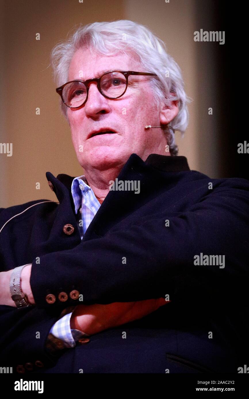 Jeremy Paxman, the TV journalist and writer, speaking at a fundraiser ...