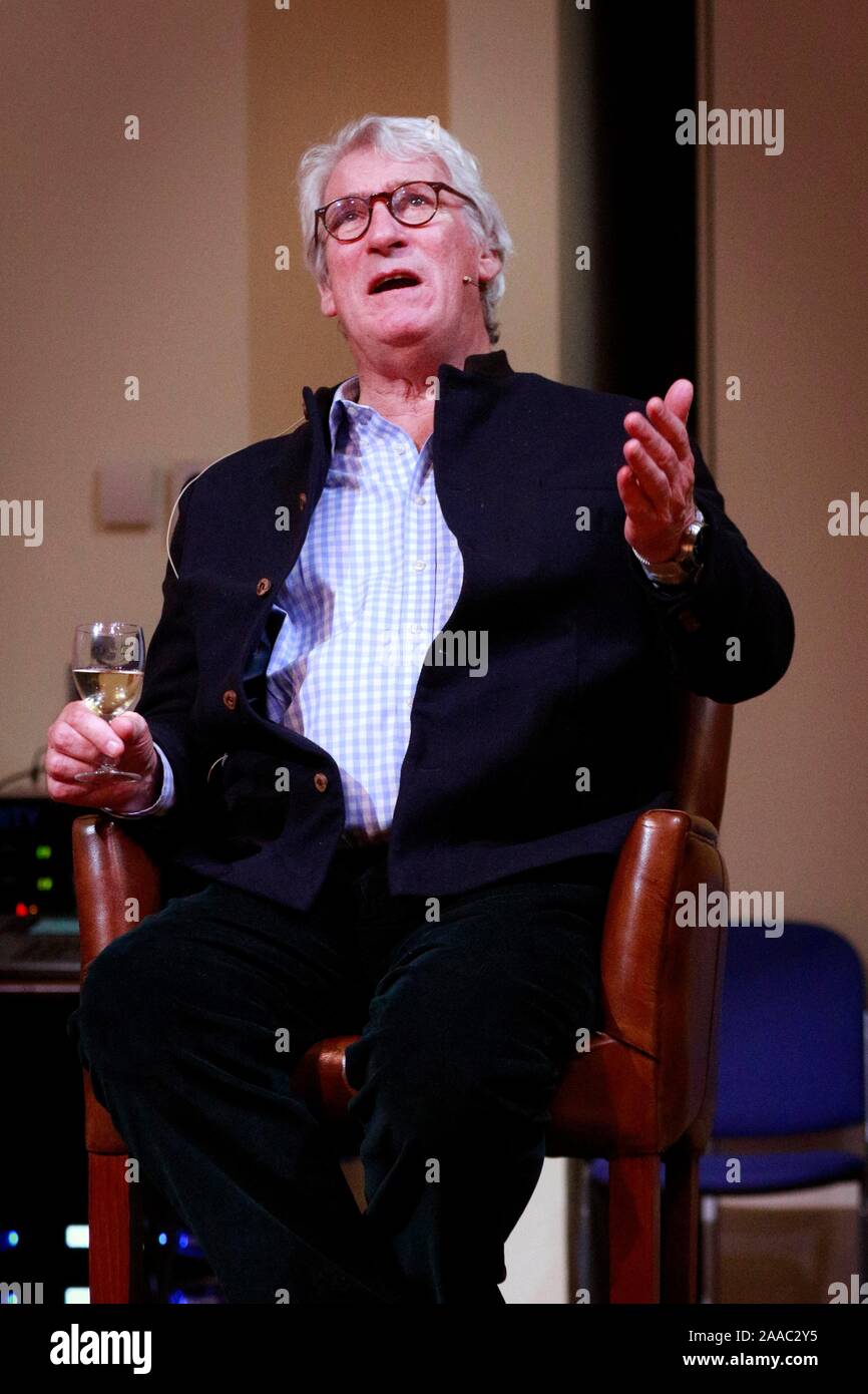 Jeremy Paxman, the TV journalist and writer, speaking at a fundraiser ...