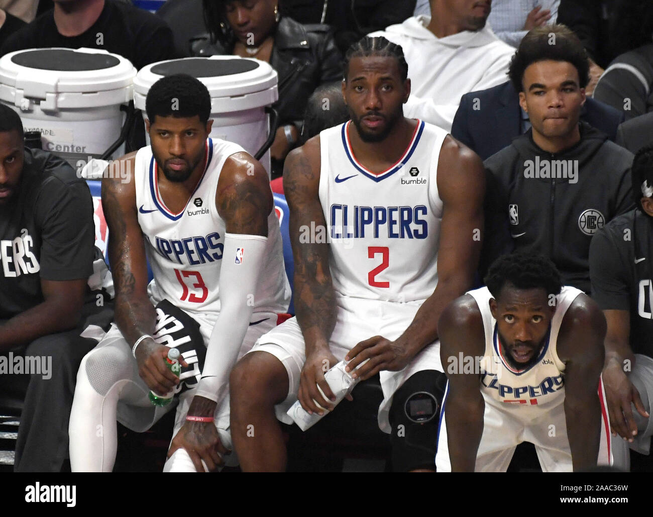 Paul george kawhi leonard clippers hi-res stock photography and images ...