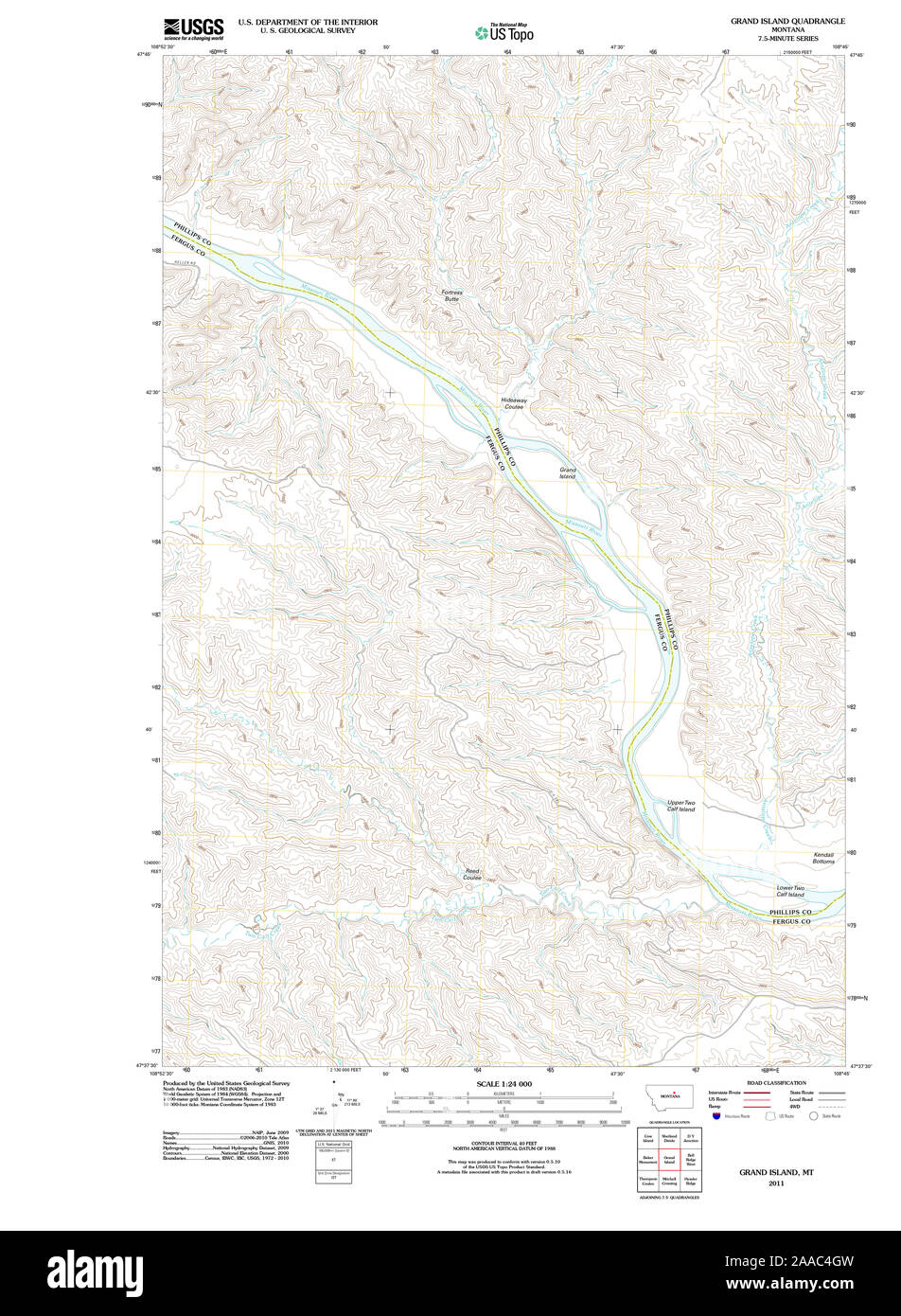 Map of grand island hi-res stock photography and images - Alamy