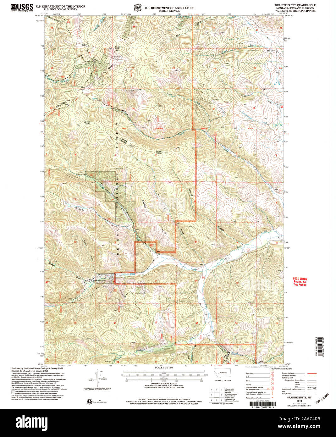 Granite montana map hi-res stock photography and images - Alamy
