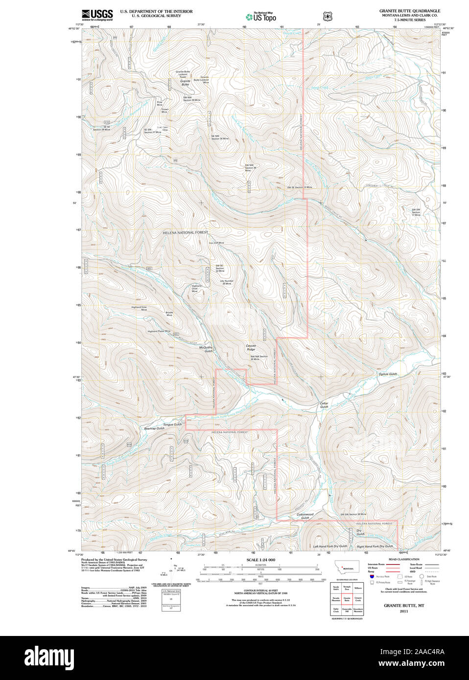 Map of butte montana Cut Out Stock Images & Pictures - Alamy
