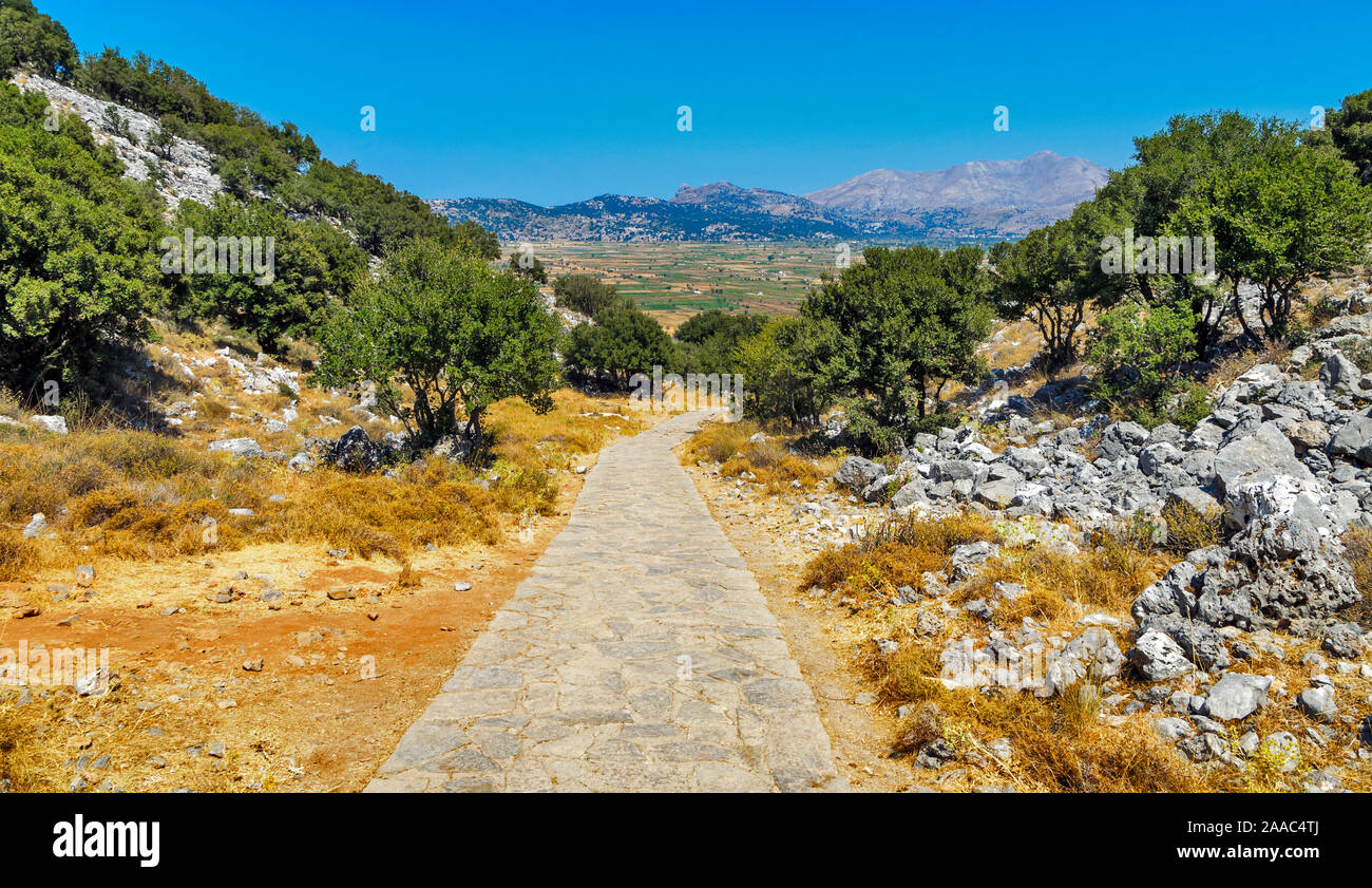 Landscape of the Crete, Greece Stock Photo - Alamy
