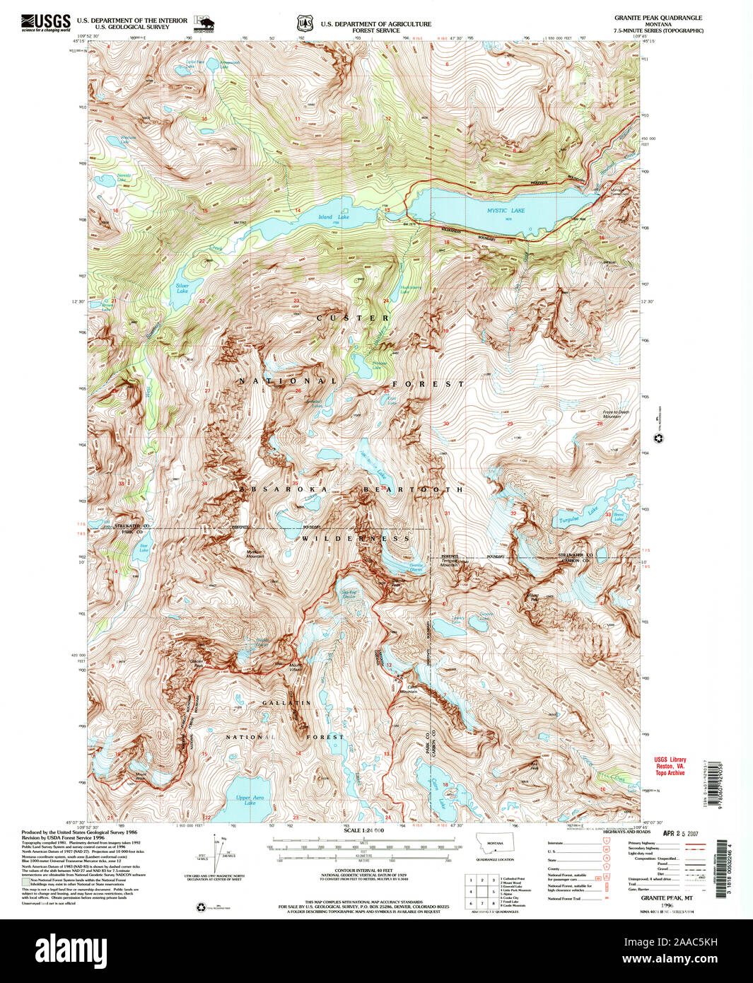 Granite peak montana hi-res stock photography and images - Alamy