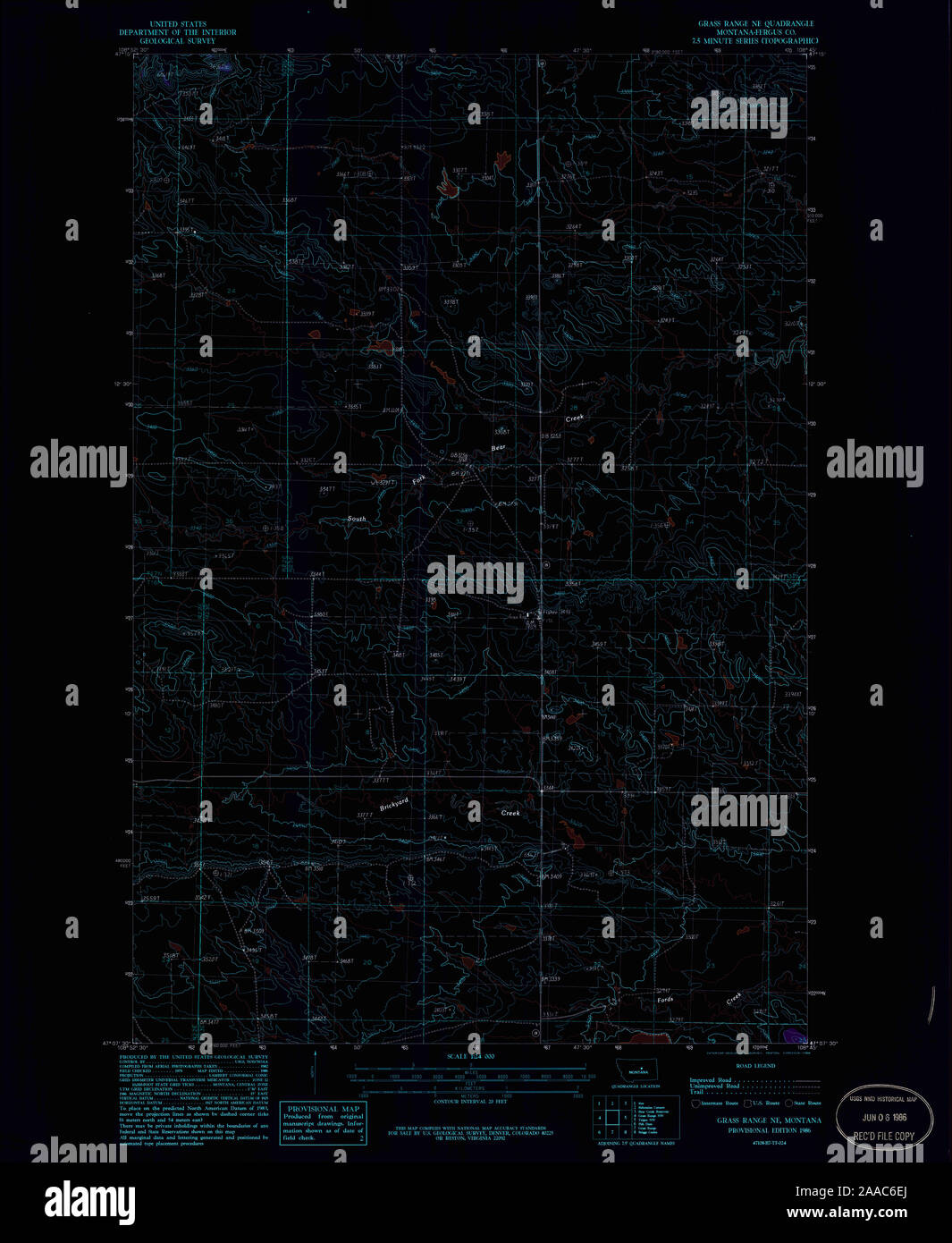 Map of grass range montana hi-res stock photography and images - Alamy