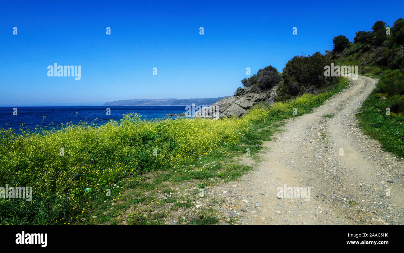 Beautiful nature of the Holy Athos Mountain Stock Photo - Alamy