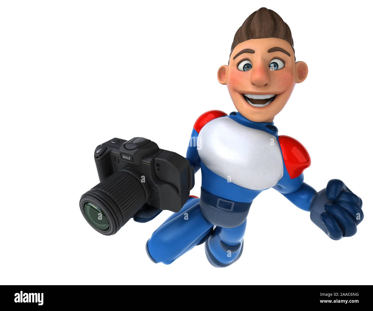 Cartoon illustration super hero camera hi-res stock photography and ...