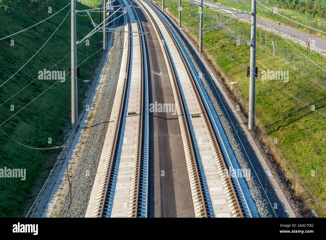 Expansion of infrastructure with track construction for high-speed ...