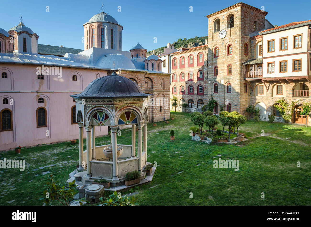 Berg athos monastery hi-res stock photography and images - Alamy