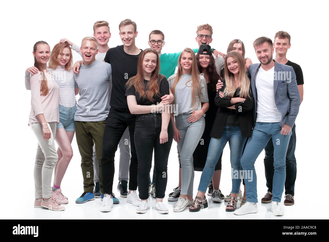 in full growth. a group of confident young people Stock Photo - Alamy
