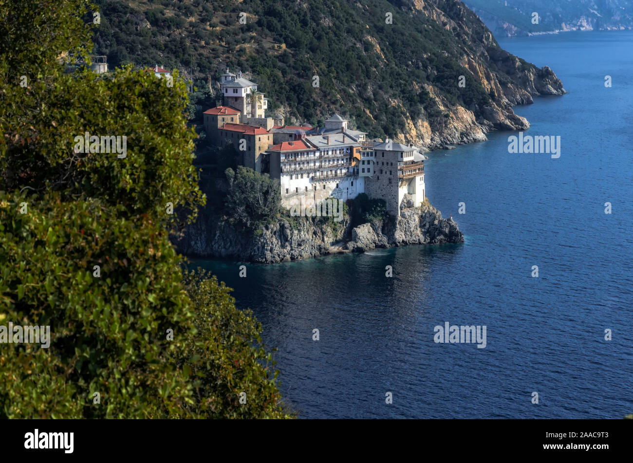 Agia Grigoriou Orthodox monastery at Mount Athos, Agion Oros, Holy ...