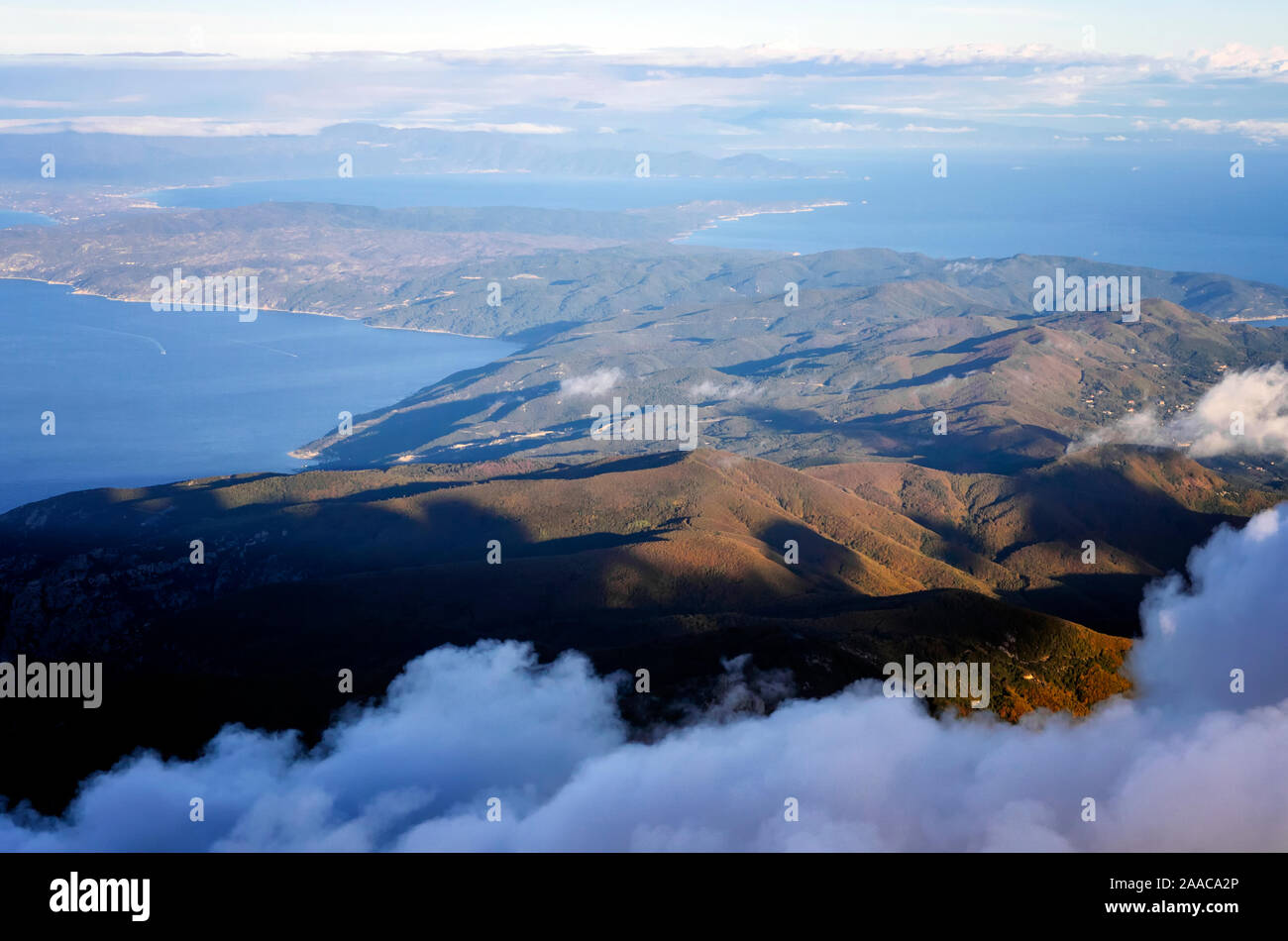 On the top of the Agion Oros (Athos Mountain) in Greece Stock Photo - Alamy