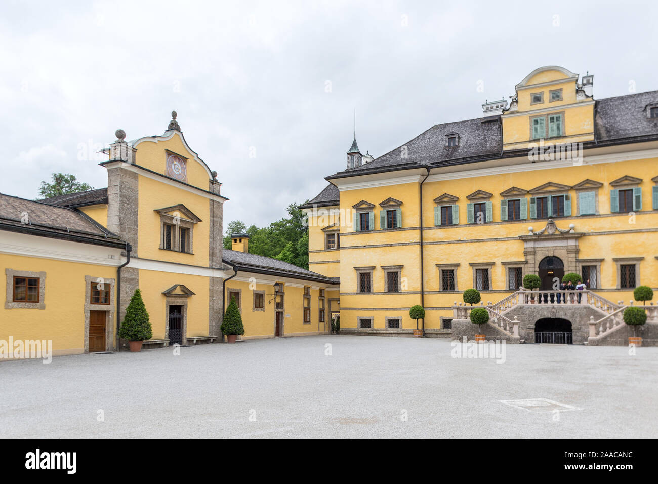 26 May, 2019. Austria, Hellbrunn. Castle and water gardens ...