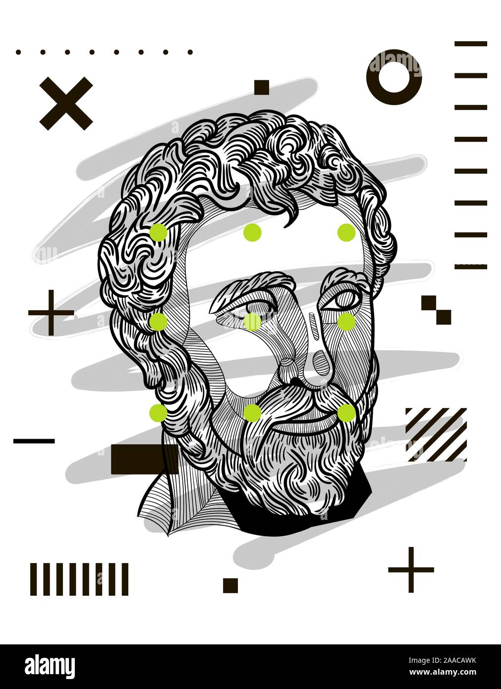 Vector lines classical hand drawn illustration Stock Vector Image & Art ...